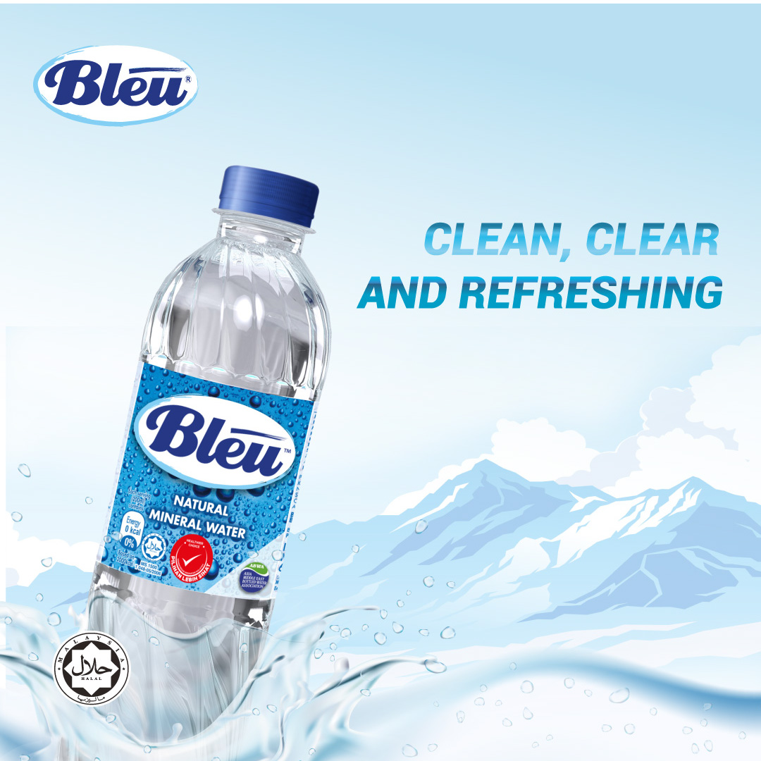 Bleu Mineral Water 1.5L x 12 bottles/600ml x 24 bottles (Carton ...
