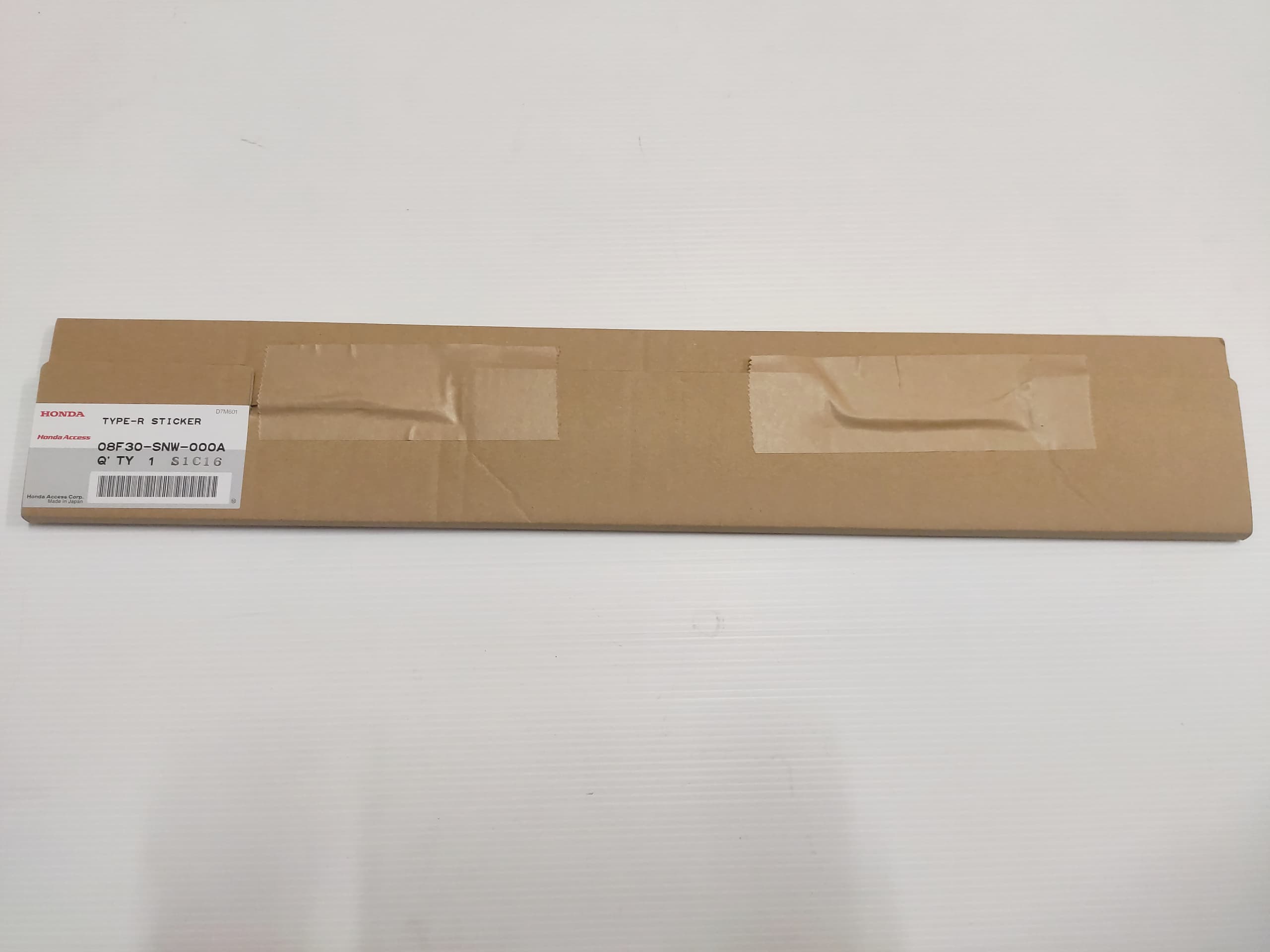 08F30-SNW-000A Honda TYPE R Sticker Civic FD2R / Civic FN2R / Civic FK8 ...