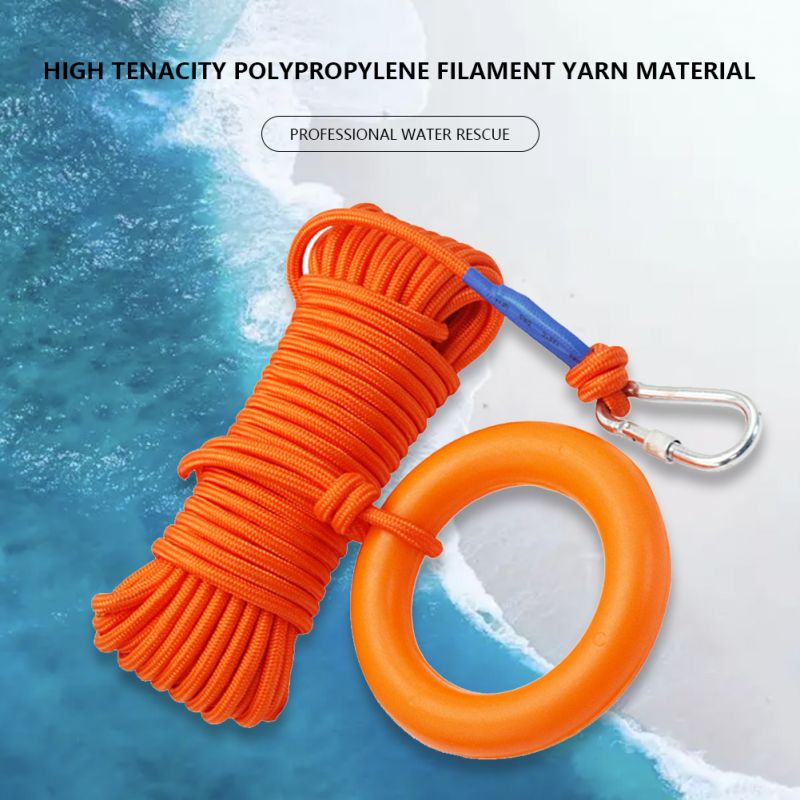30/50m Water Life Saving Floating Rope Boat Tali Rescue Throw Rope Emergency Lifesave Rope Dalam ...