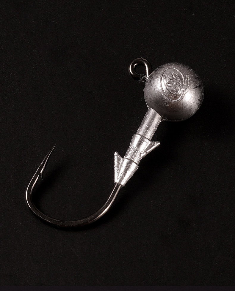 Anh JH06 6X Strong Round Jig Head Triangular Point Hook x6 SP 3.5g / 4 ...