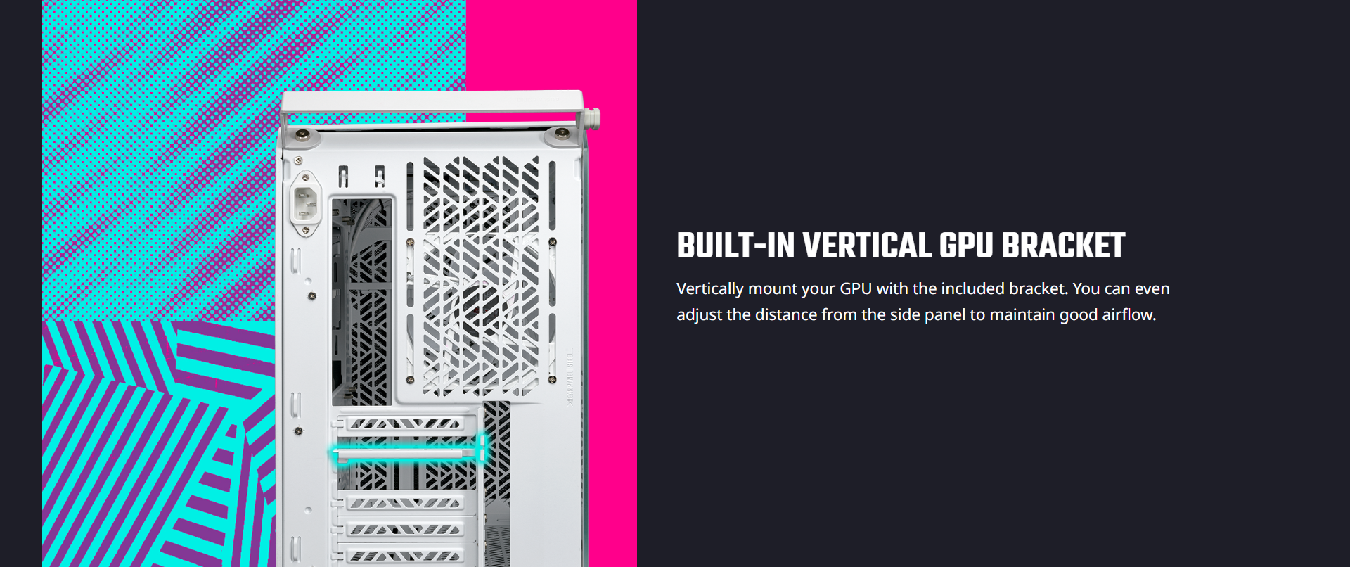 COOLER MASTER QUBE 500 FLATPACK BLACK / WHITE COLOR EDITION PC CASE ...