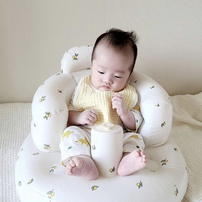 Update Inflatable Baby Chair Soft Seat PVC Inflatable Sofa Bath Dining ...
