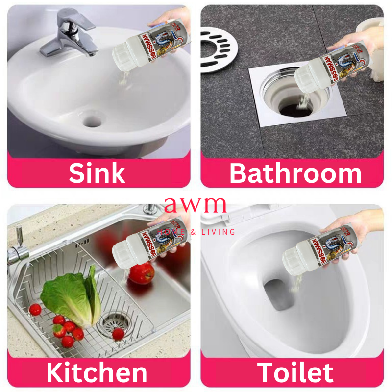 AWM Ubat Sinki Tandas Sumbat Powerful Home Clean Drain Remover Pipeline ...