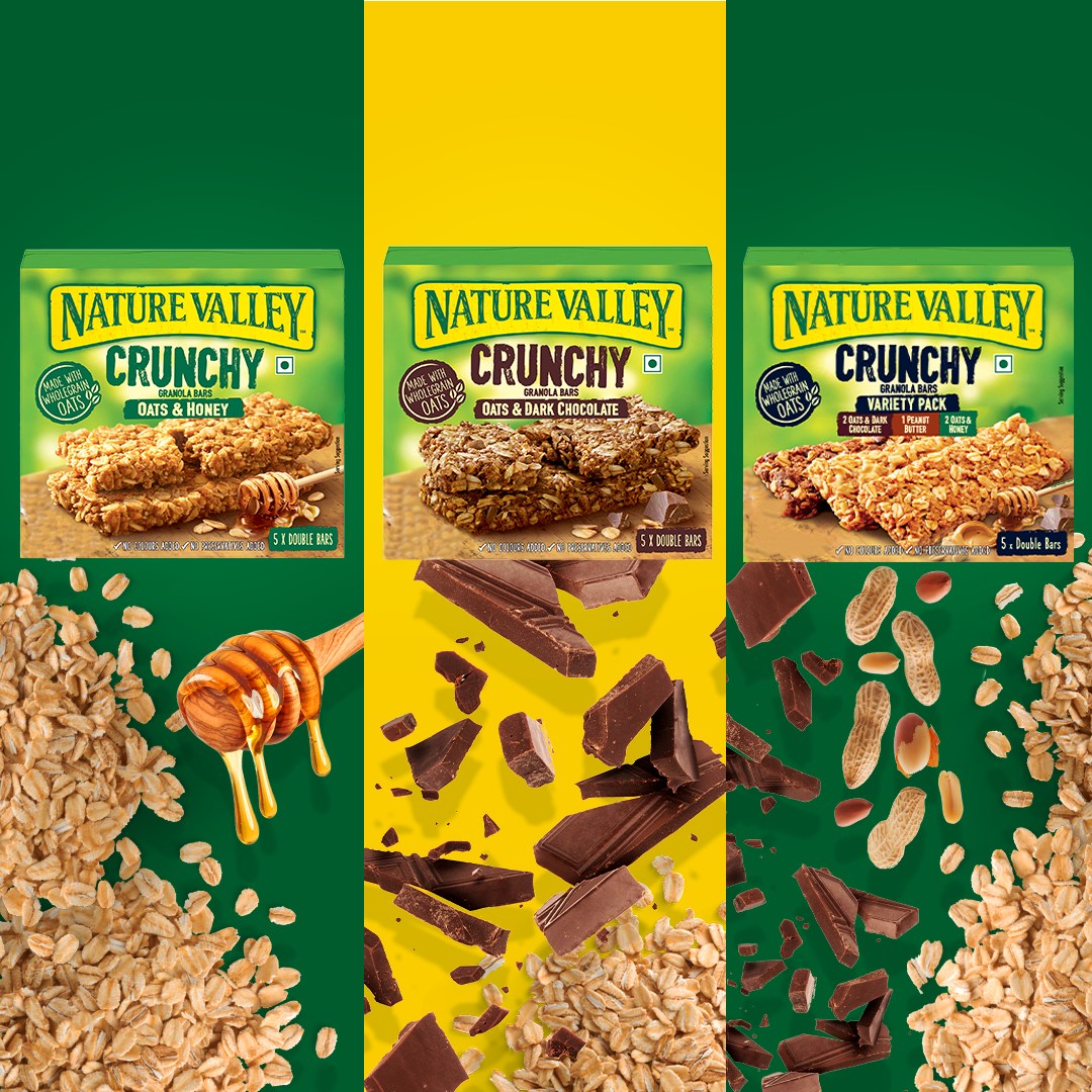 NATURE VALLEY Crunchy Granola Bar Oat Honey•Roasted Almond•Apple Crisp ...