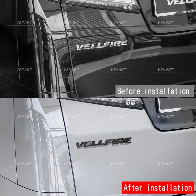 Vemart Toyota vellfire agh30 2015-2020 car logo emblem accessories pnp ...