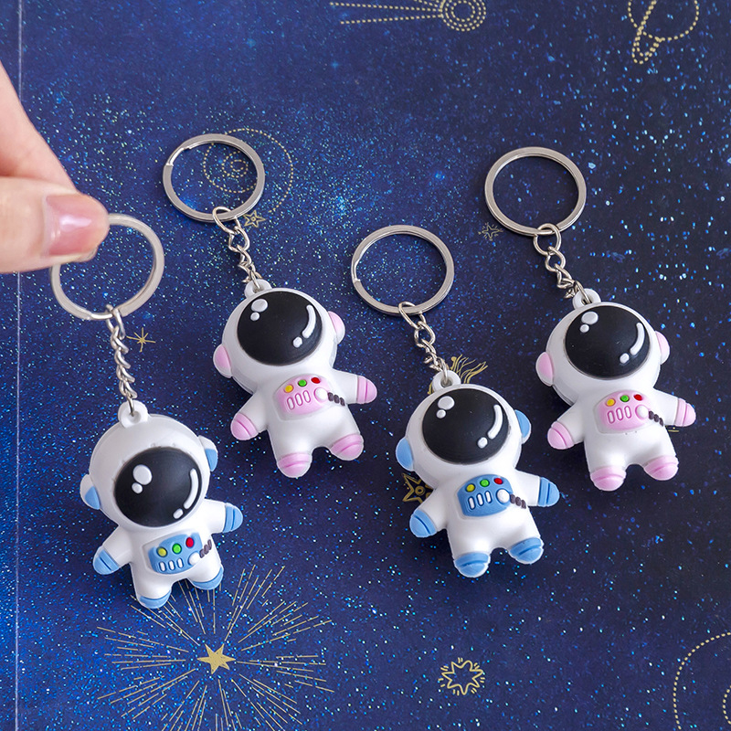 𝗔𝗡𝗧𝗜 𝗟𝗢𝗦𝗧 》 Cartoon Mini Astronaut Keychain Cute Creative Pendant ...