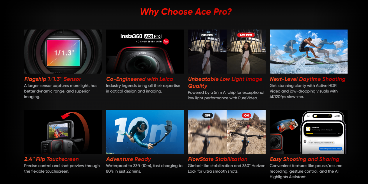 Insta360 Ace / Ace Pro Capture Action Smarter | Shopee Malaysia