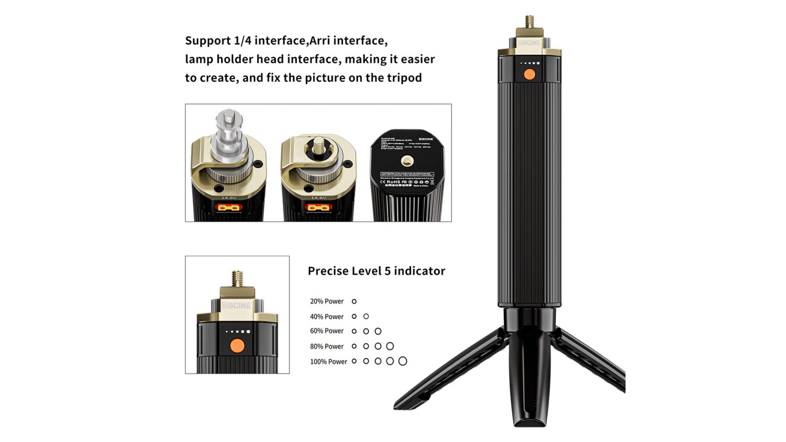 ZGCINE H90/ Apexfoto LM15 Handle Battery For Aputure 200X-S ZHIYUN ...