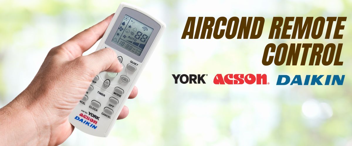 DAIKIN YORK ACSON Remote Aircond A/C Remote Control Large LCD Display ...