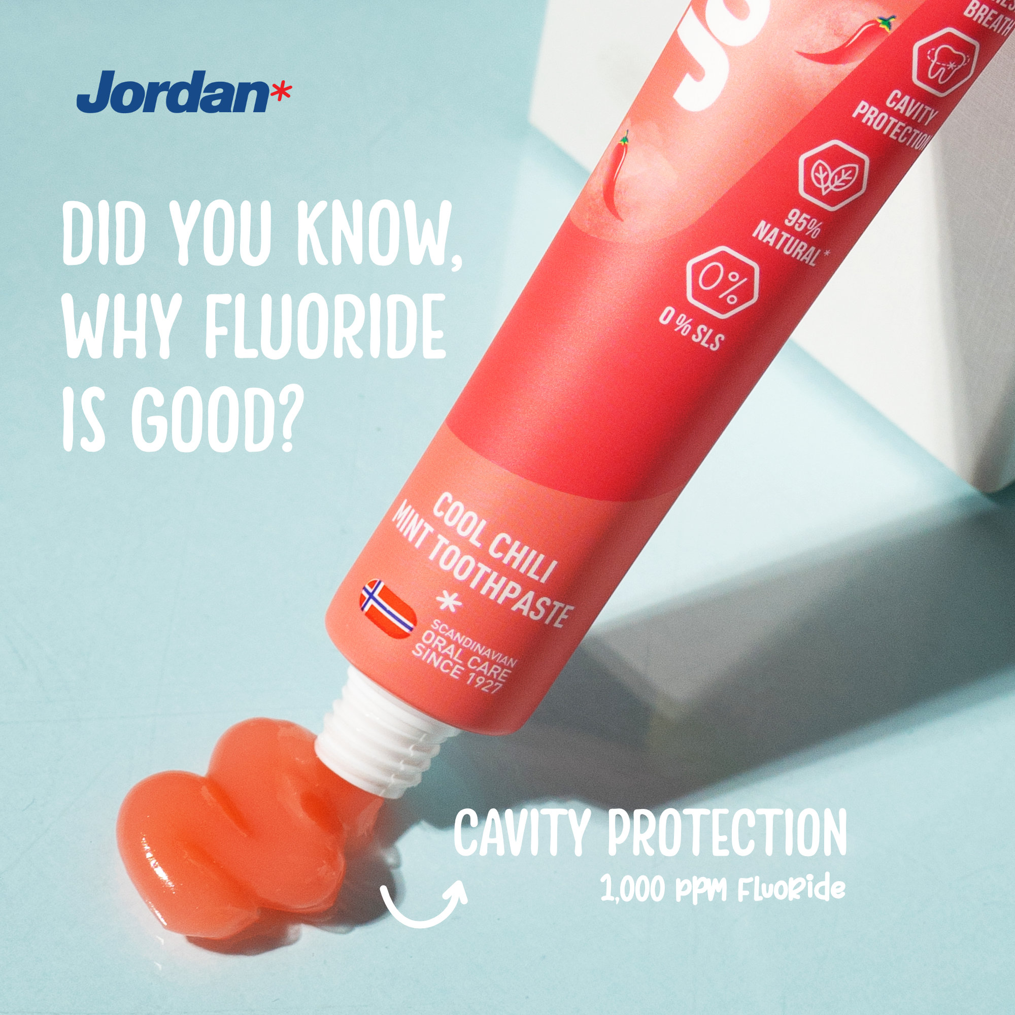 Jordan Clean & Fresh Adult Toothpaste 75g - Assorted Flavours | Shopee ...