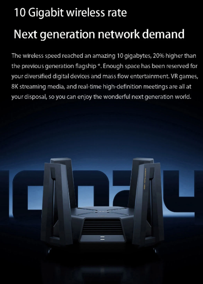 Xiaomi BE10000 Router WIFI 7 10 Gigabit WIFI Tri-band Dual Wireless ...