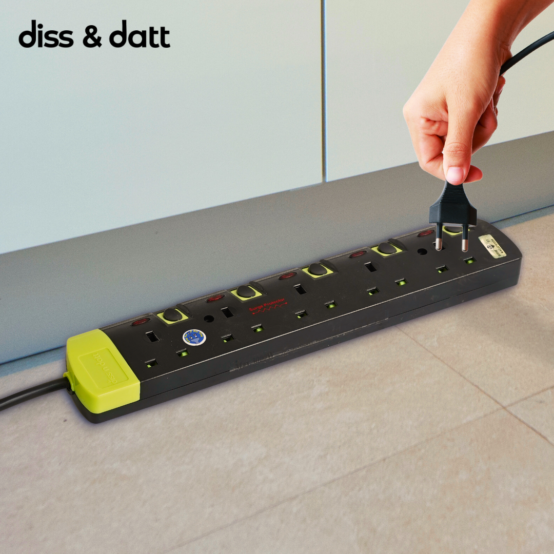DESIGNER/DISS N DATT/COSGO Extension Plug Trailing Socket Extension (2M ...