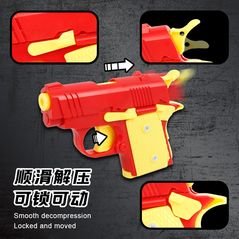 3D Funny Pistols Decompression Gravity Carrot Pistol Toys Mini Model ...