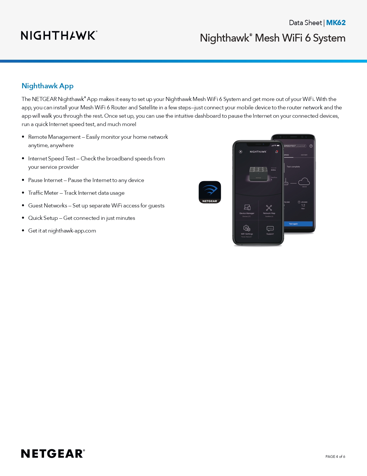NETGEAR NIGHTHAWK MK62 WHOLE HOME MESH WIFI 6 SYSTEM - AX1800 Router ...