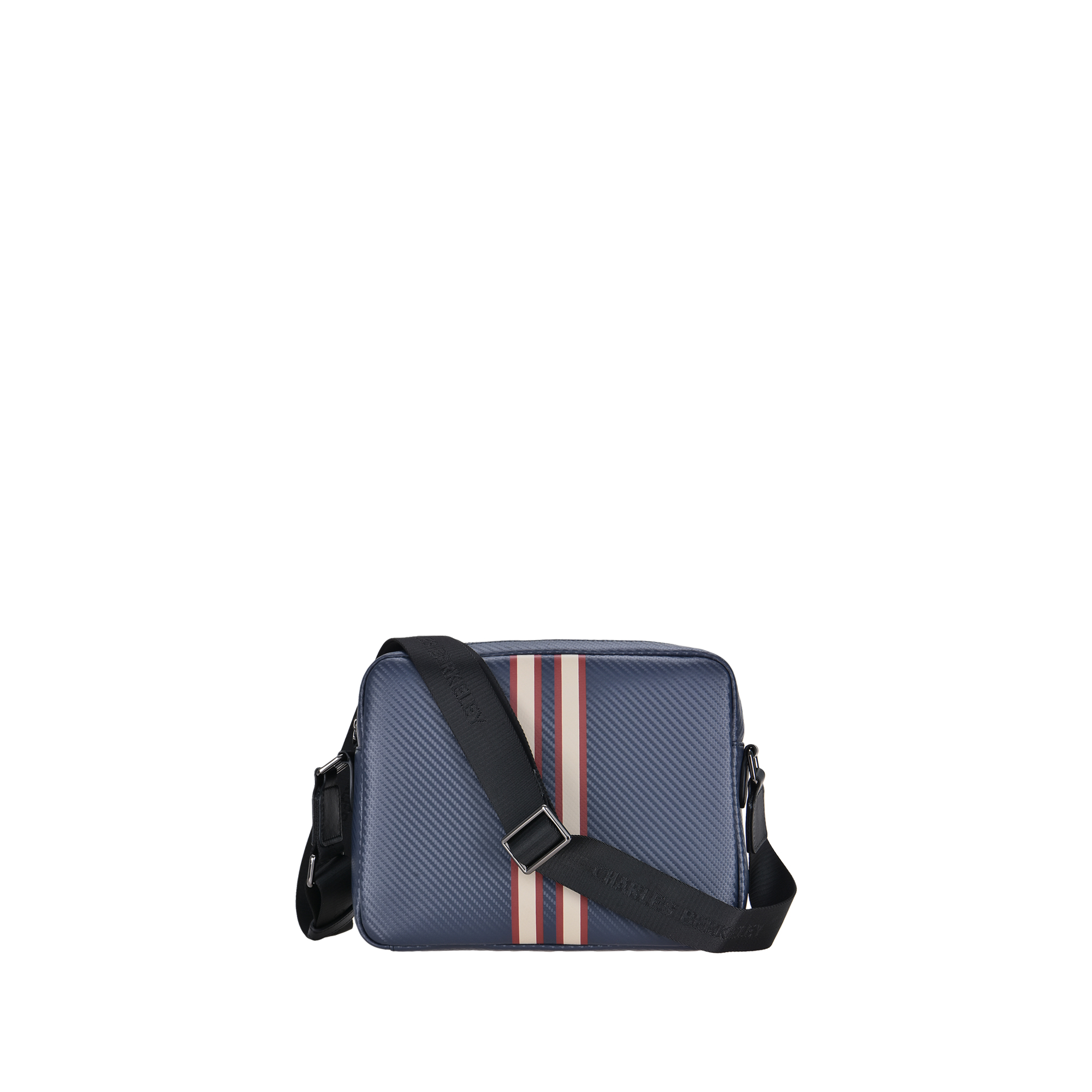 Charles Berkeley MANSFIELD Carbon Fibre Leather Men's Crossbody Sling ...