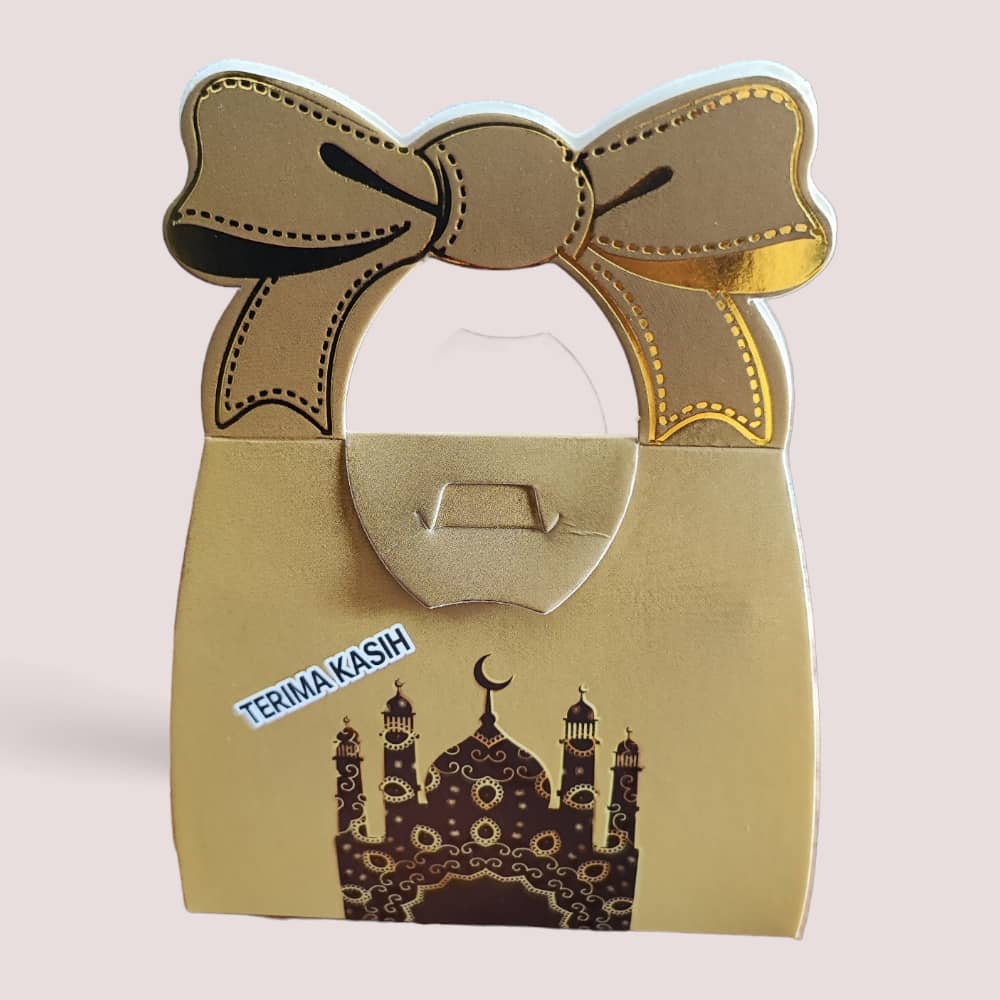 Hari Raya Box 1pc, Kotak Biskut Raya, Eid Mubarak Paper Gift Box ...