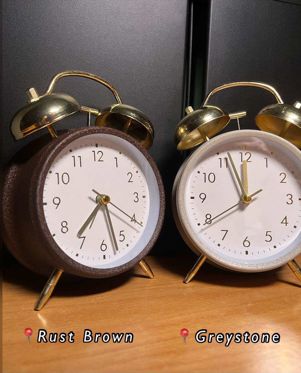 4"Classic Retro Quartz Alarm Clock Loud Sound Twin Bell Analogue Desk ...