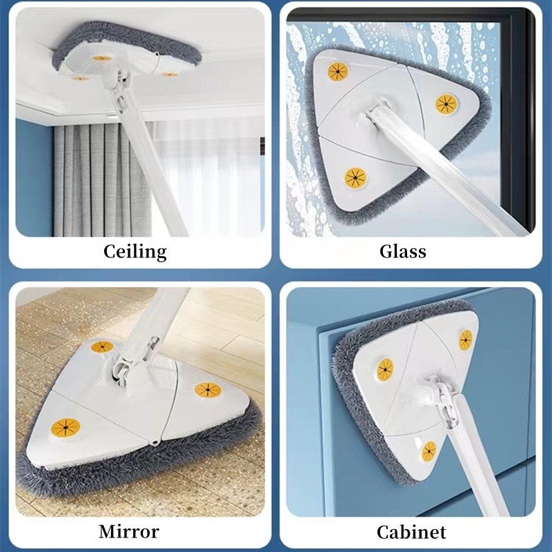 Triangular Twist Water Mop / Self Twist Mop Hands Free Squeeze Mops ...