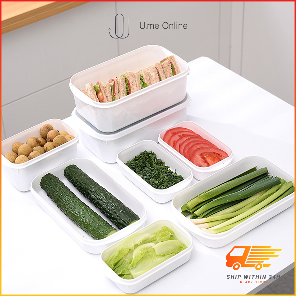 U.me Japanese Fresh-keeping Box Food-Grade Refrigerator Storage Box for ...