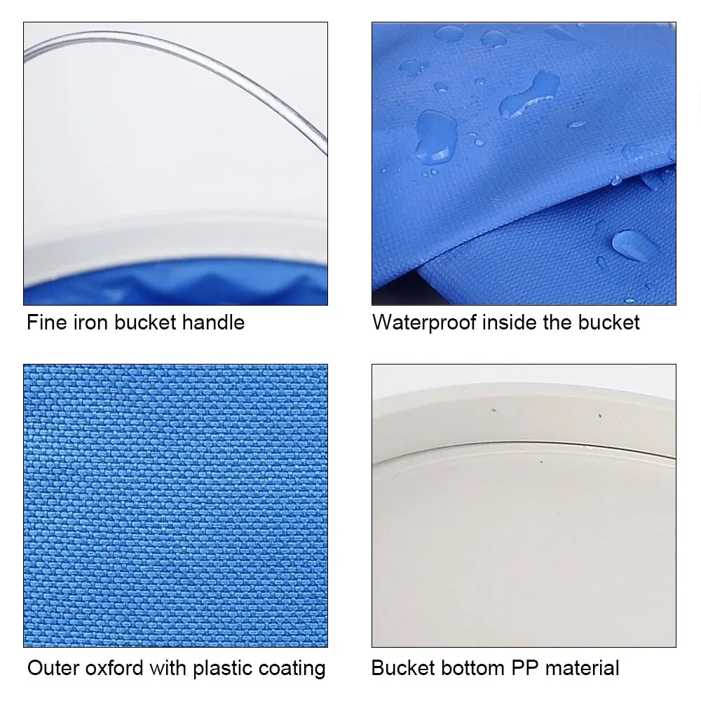 Foldable Water Bucket 】 13L Multipurpose portable Folding Bucket For ...