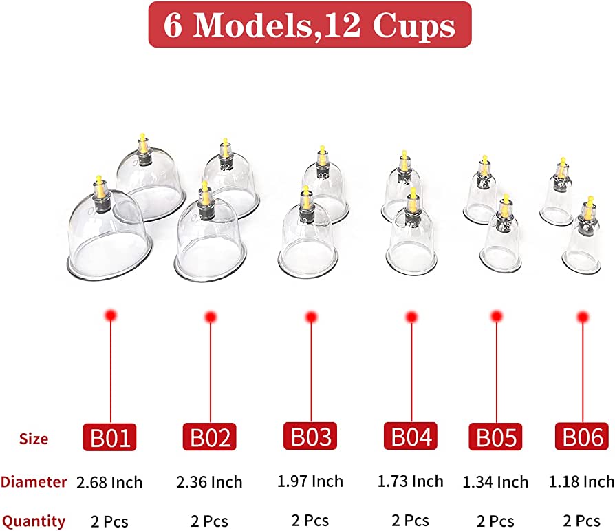 Cupping Cup Set 32 Cup Alat Bekam Cawan Bekam Badan Body Massager Cawan ...