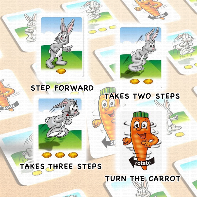 Funny Bunny Trap Rabbit Board Game Puzzle Fun Party Family Card Games ...
