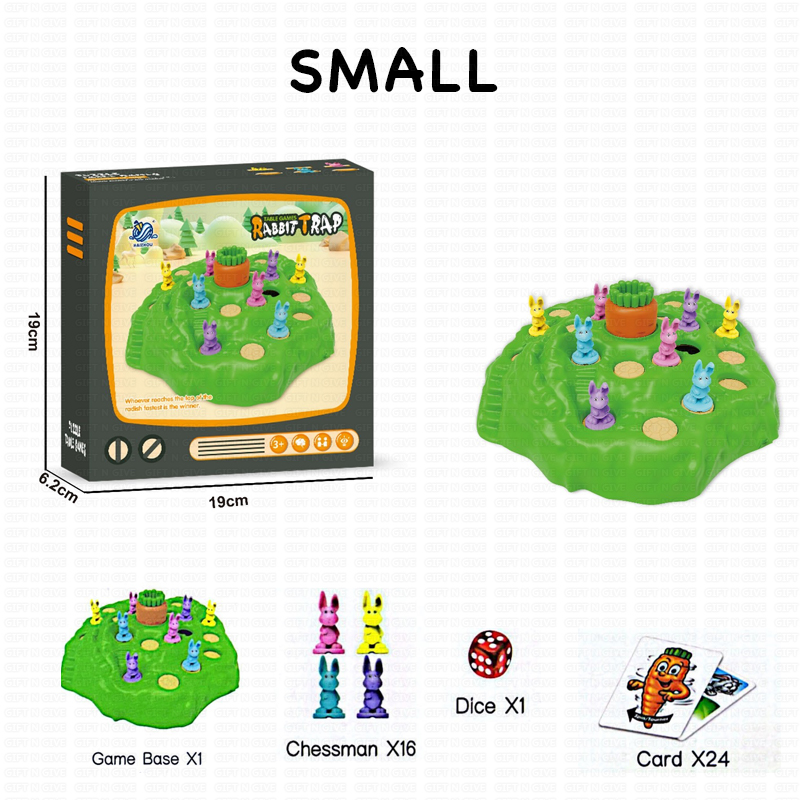 Funny Bunny Trap Rabbit Board Game Puzzle Fun Party Family Card Games ...