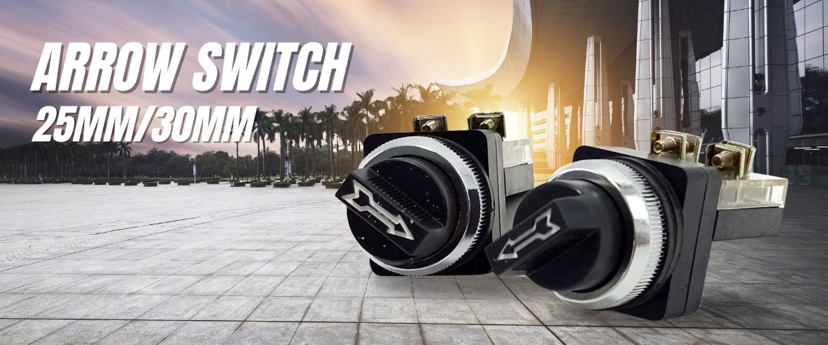 25mm / 30mm 4T Arrow Switch Button Switch ON-OFF / ON-OFF-ON Selector ...