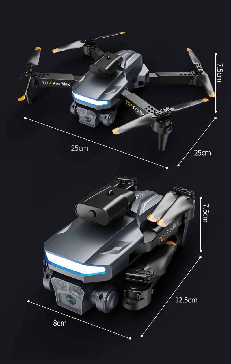 A15 Pro Drone 360° Obstacle Avoidance Quadcopter Folding HD Aerial Photography Remote Control ...