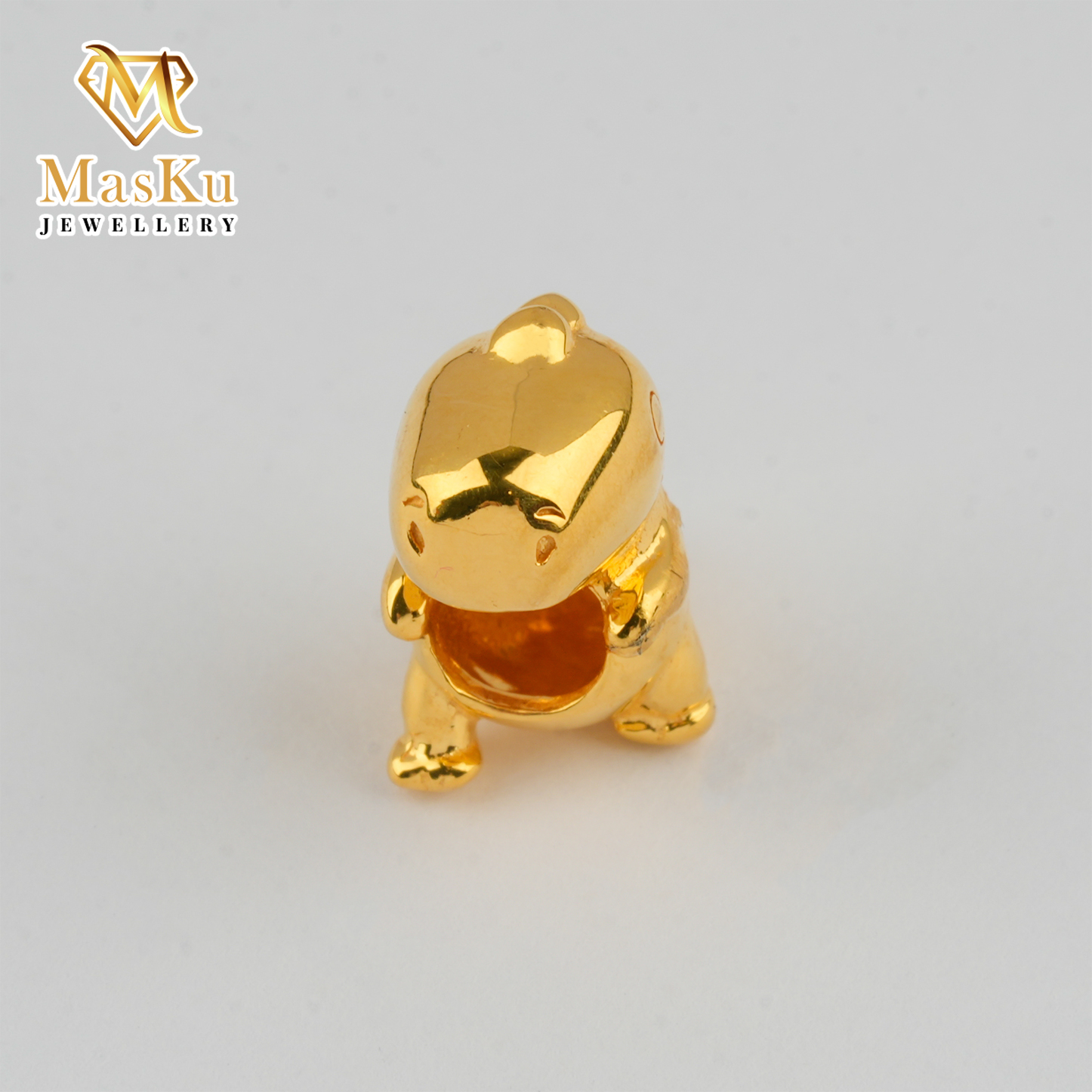 MasKu 22K Gold Jewellery Charm / Barang Kemas 916 Charm Cute Dinosaur ...