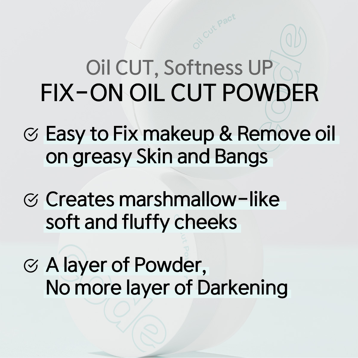 THE FACE SHOP Code GloKolor Oil Cut Powder 6g - Oil, Sebum Absorption ...