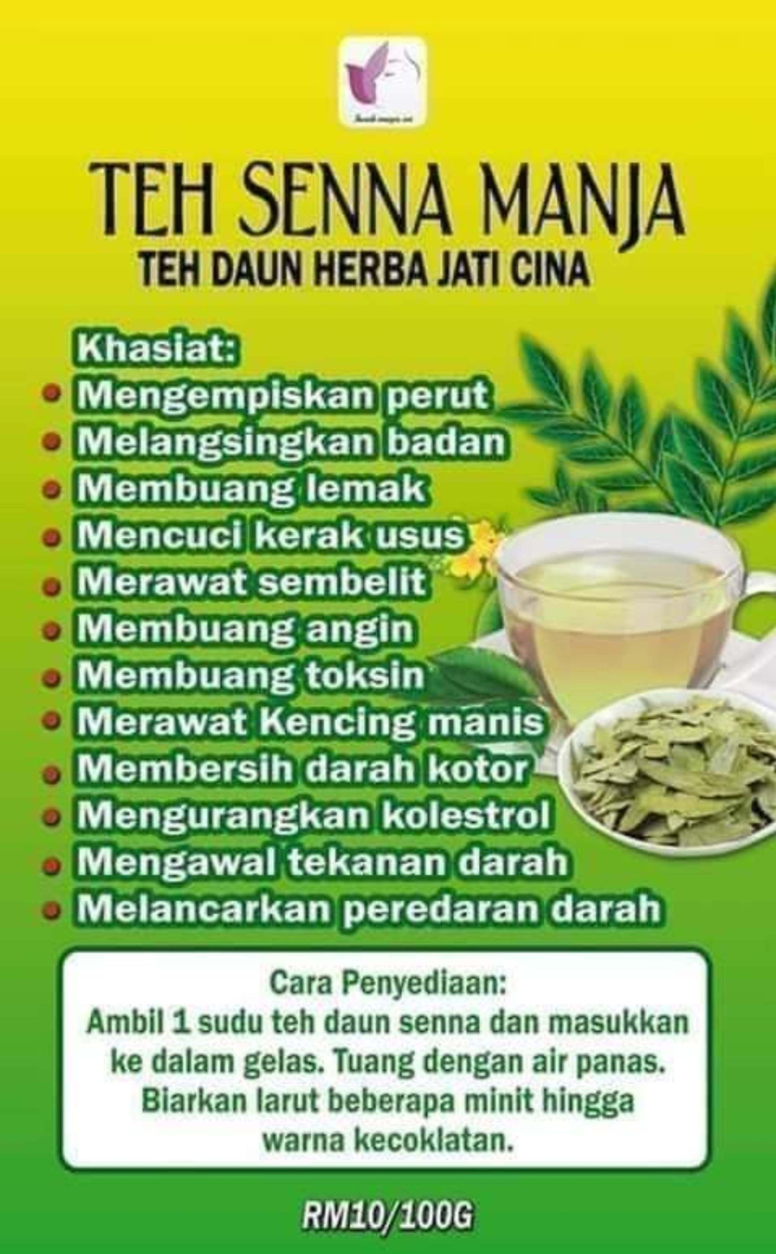 SUSUK MANJA Teh Senna Manja 💯% Original Daun Senna Melawaskan ...