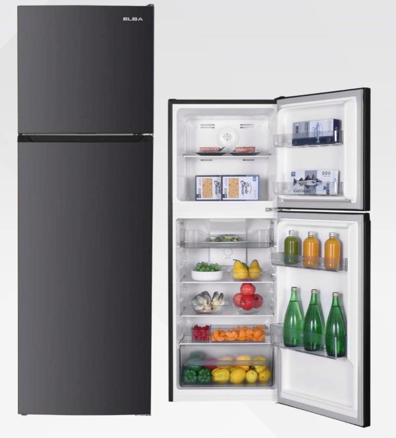 Elba 2 Door Fridge ER-Q2638(SV) Gross Capacity 250L | Shopee Malaysia