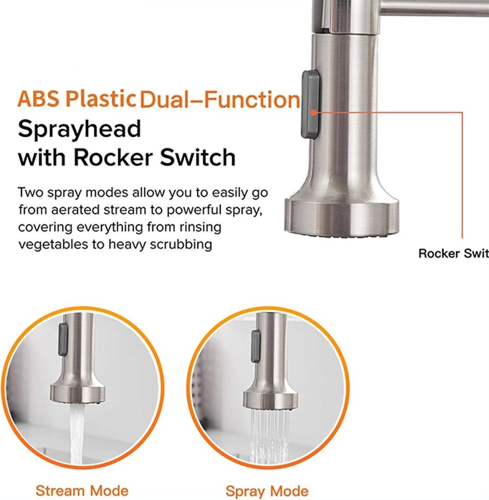 Single Cold Wall Basin Kitchen 304 Stainless Steel Modern Tap Single ...