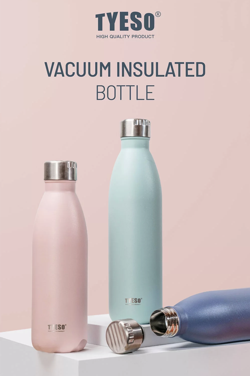 Tyeso Classic Thermos Bottle 750ml/1000ml 304 Stainless Steel Tumbler ...