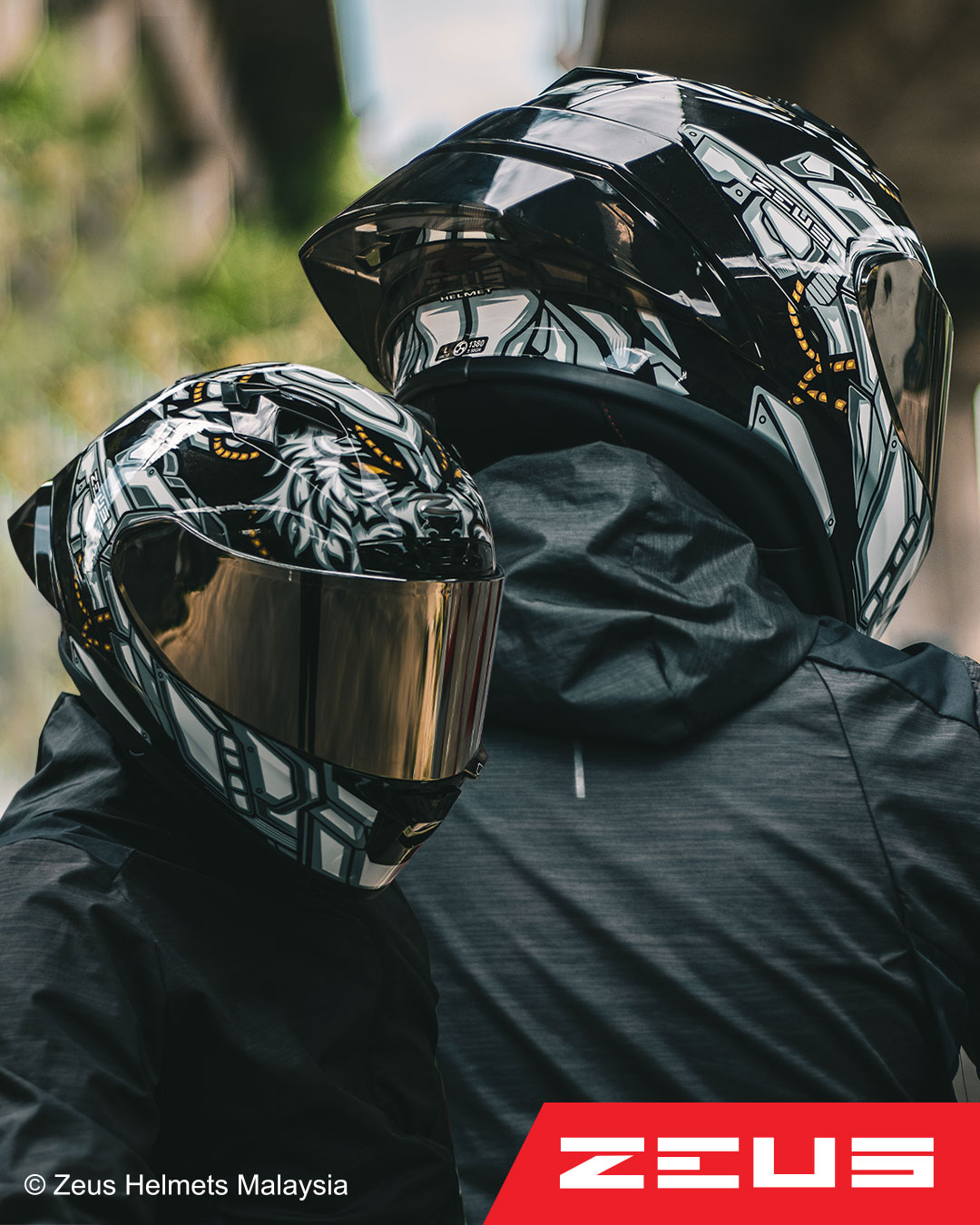 ZEUS HELMETS ZS-826 (FREE MERCHANDISE) FULLFACE | Shopee Malaysia