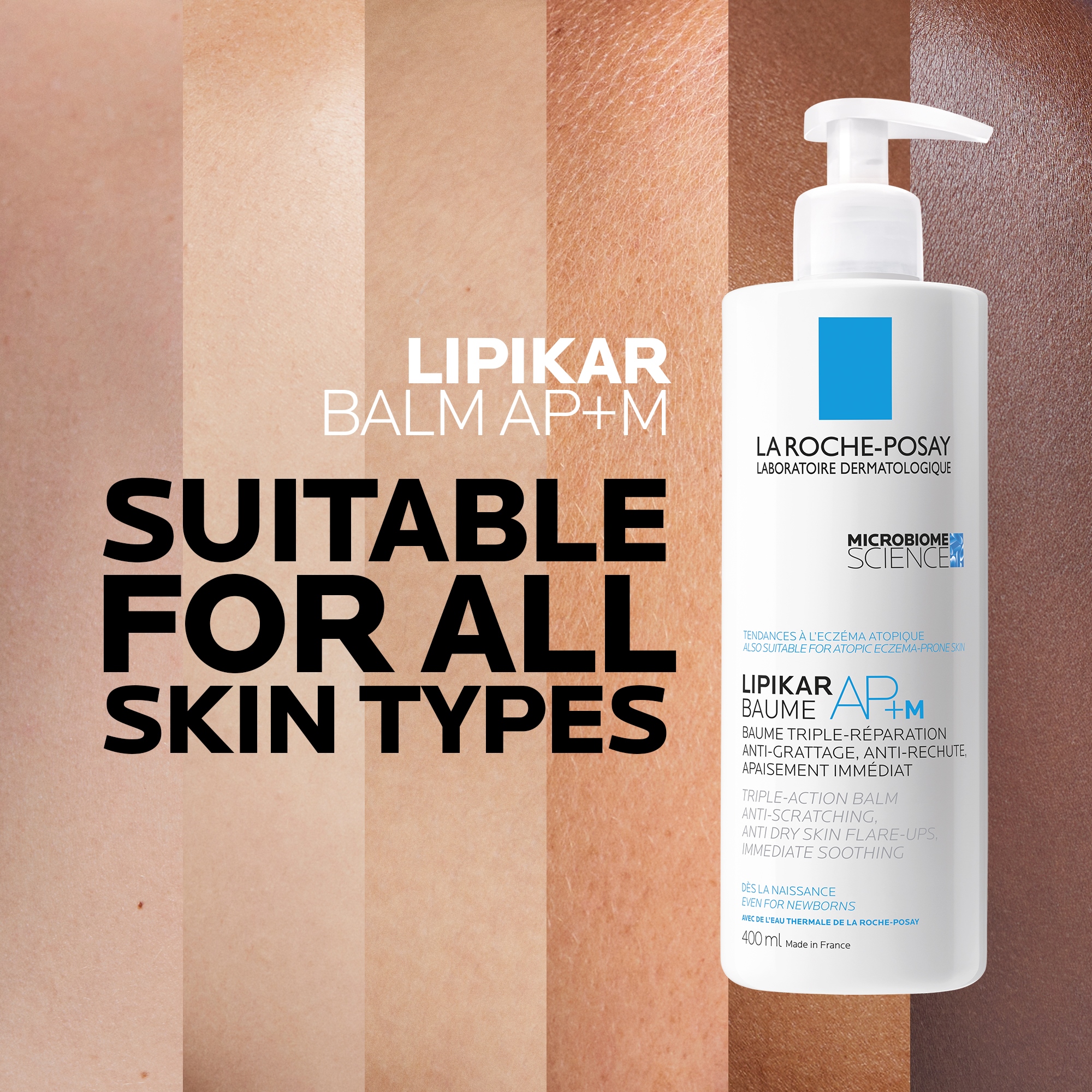 La Roche Posay Lipikar Baume AP+M Lipid Replenishing Body Balm (400ml ...