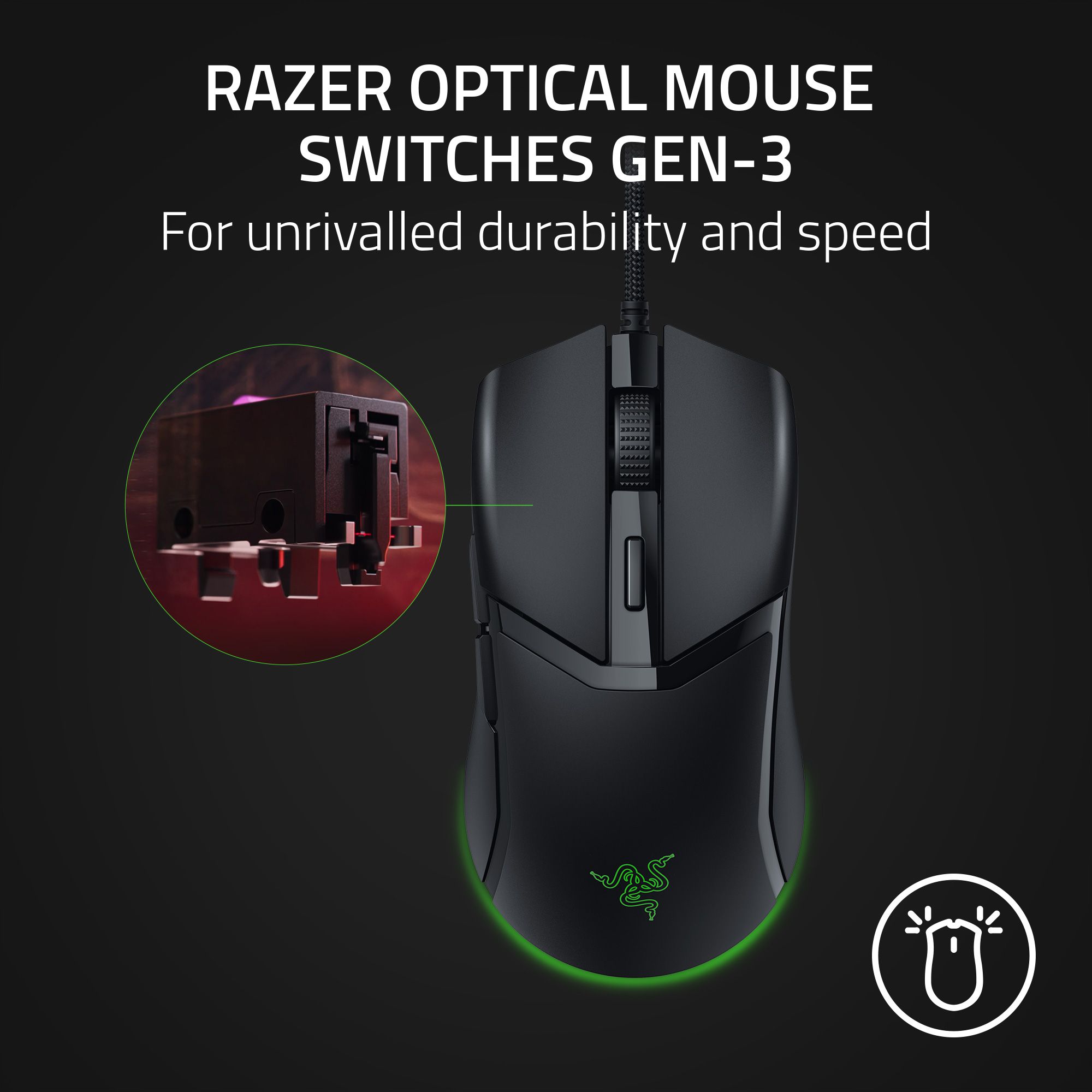 Razer Cobra Wired Gaming Mouse | 58g Lightweight Design Chroma RGB ...