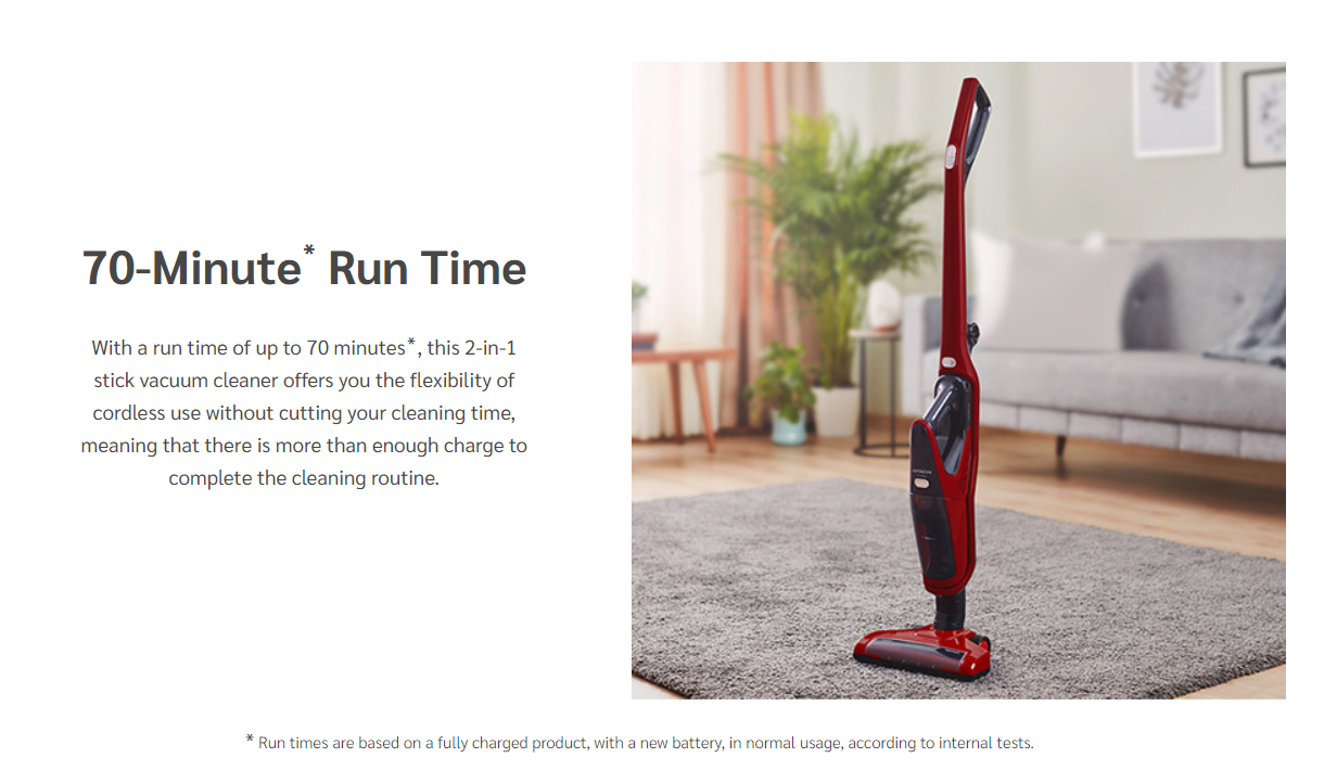 Hitachi 2 in 1 Cordless Handheld & Stick Vacuum PV-X85M | Shopee Malaysia