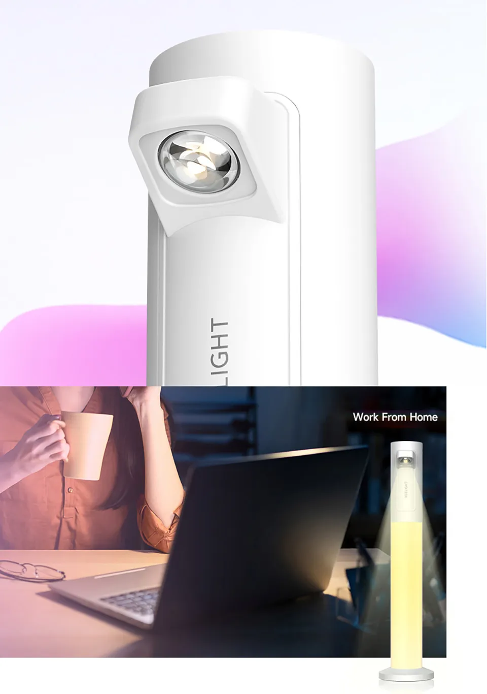 Yeelight Rechargeable Atmosphere Lamp | RGB Multi Glow Lighting ...