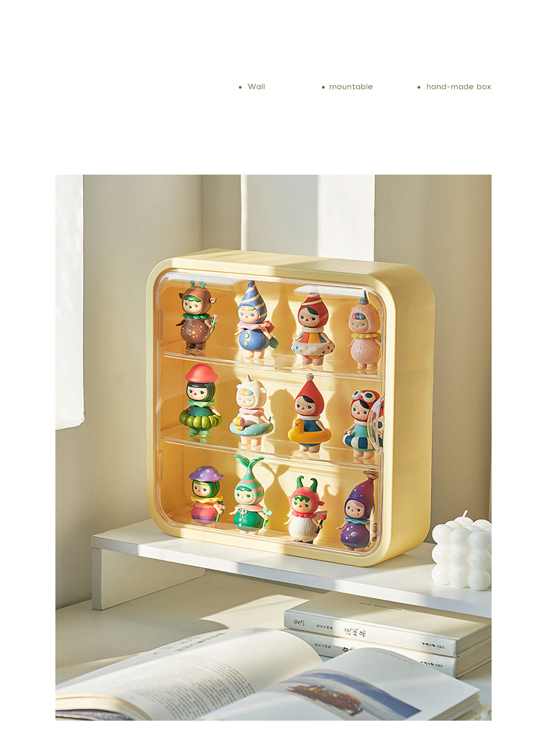 Wall Mounted Popmart Graphic Display Cabinet Blind Box Display Rack Toy ...