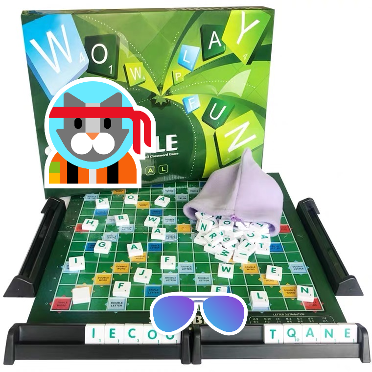 Matching Words Scrabble Board Spelling Letter Board Game Ejaan Surat ...