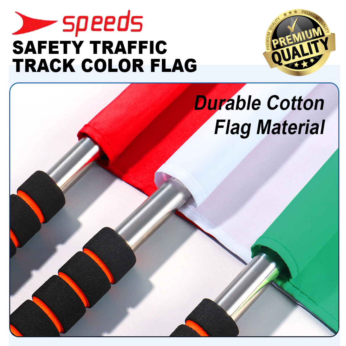 SPEEDS Track & Field Signal Hand Flag Traffic Control Command ...