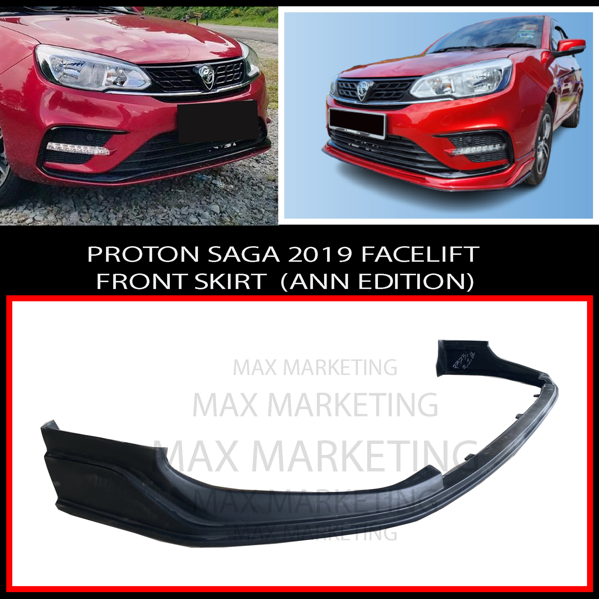 PROTON SAGA VVT 2019 - 2023 FRONT SKIRT ( ANN EDITION ) MODEL AE PU ...