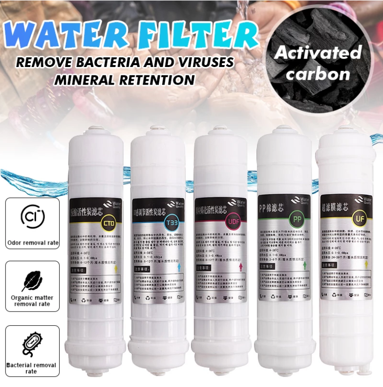 Ready Stock- 5 pcs 10 inch Reverse Osmosis RO Water Filters Replacement Set Water Filter ...