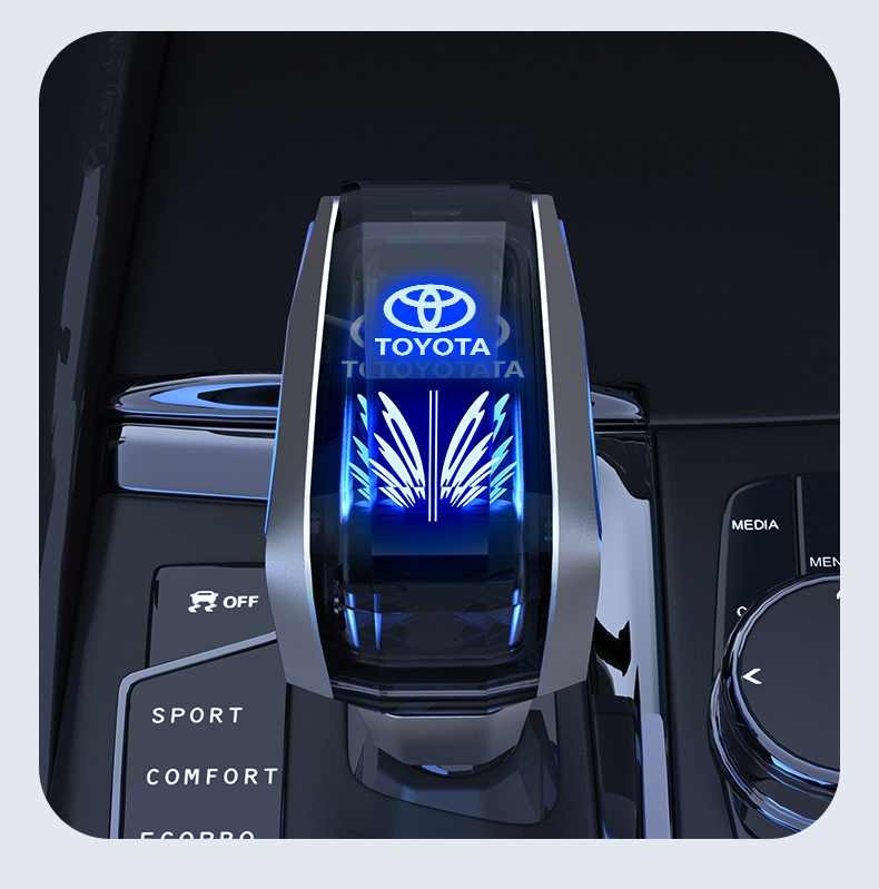 Car crystal gear knob new led rainbow multicolor diamond gear Toyota ...