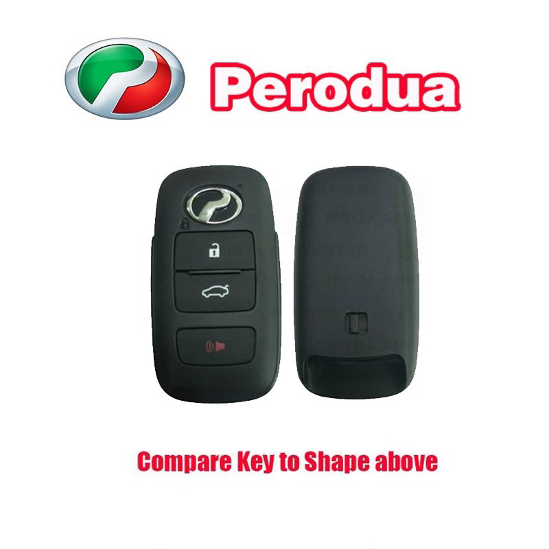 New Arrival Zinc Alloy+silica Gel Car Key Cover for Perodua Ativa MYVI ...
