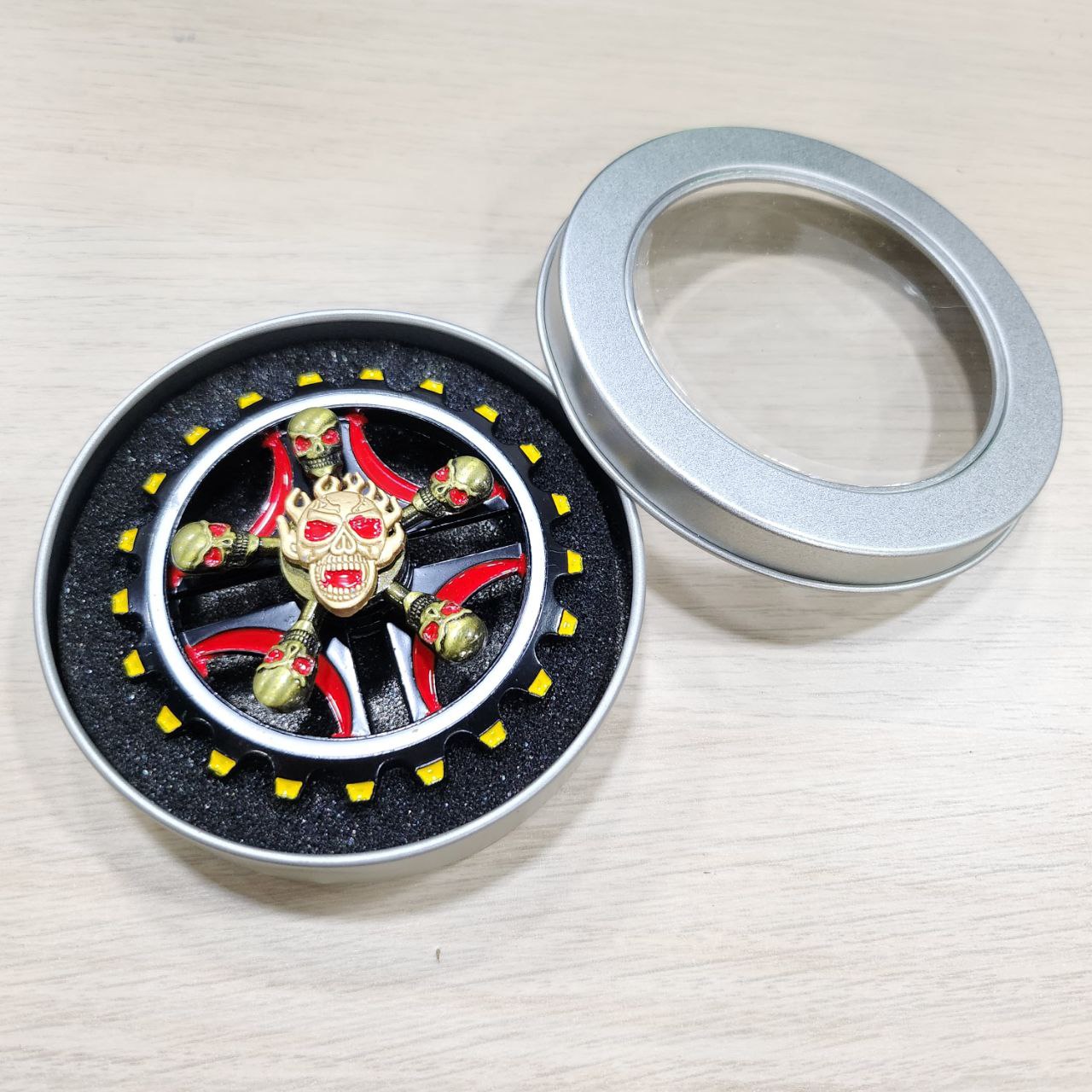 Cool Skull Spinner Fingertip Spinner Mainan Spinner Jari Hobby ...