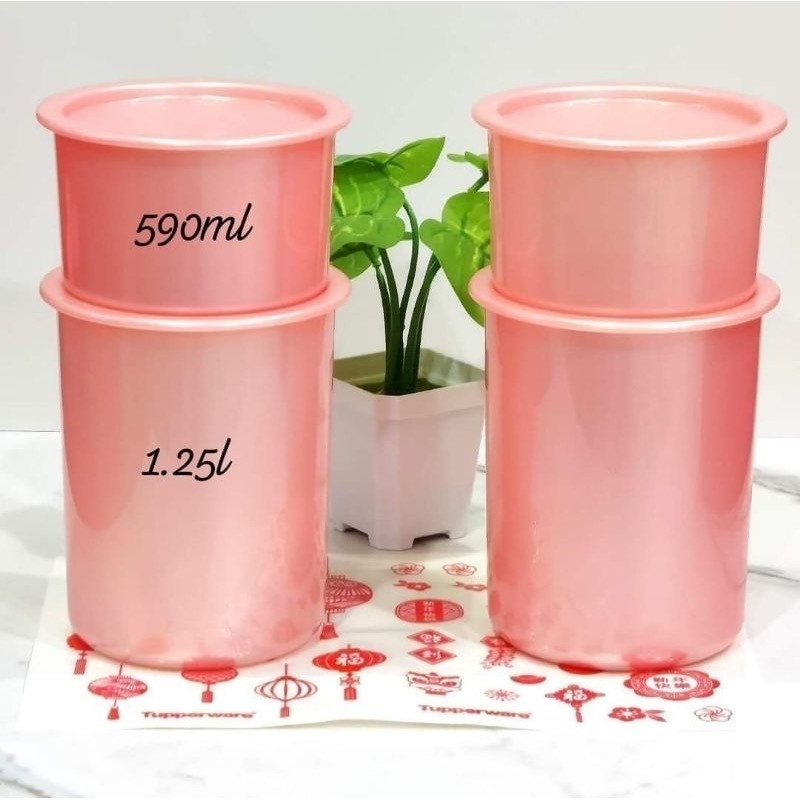 Tupperware One Touch Canister One Touch Topper (Airtight) (Kedap Udara) Food Storage Box ...