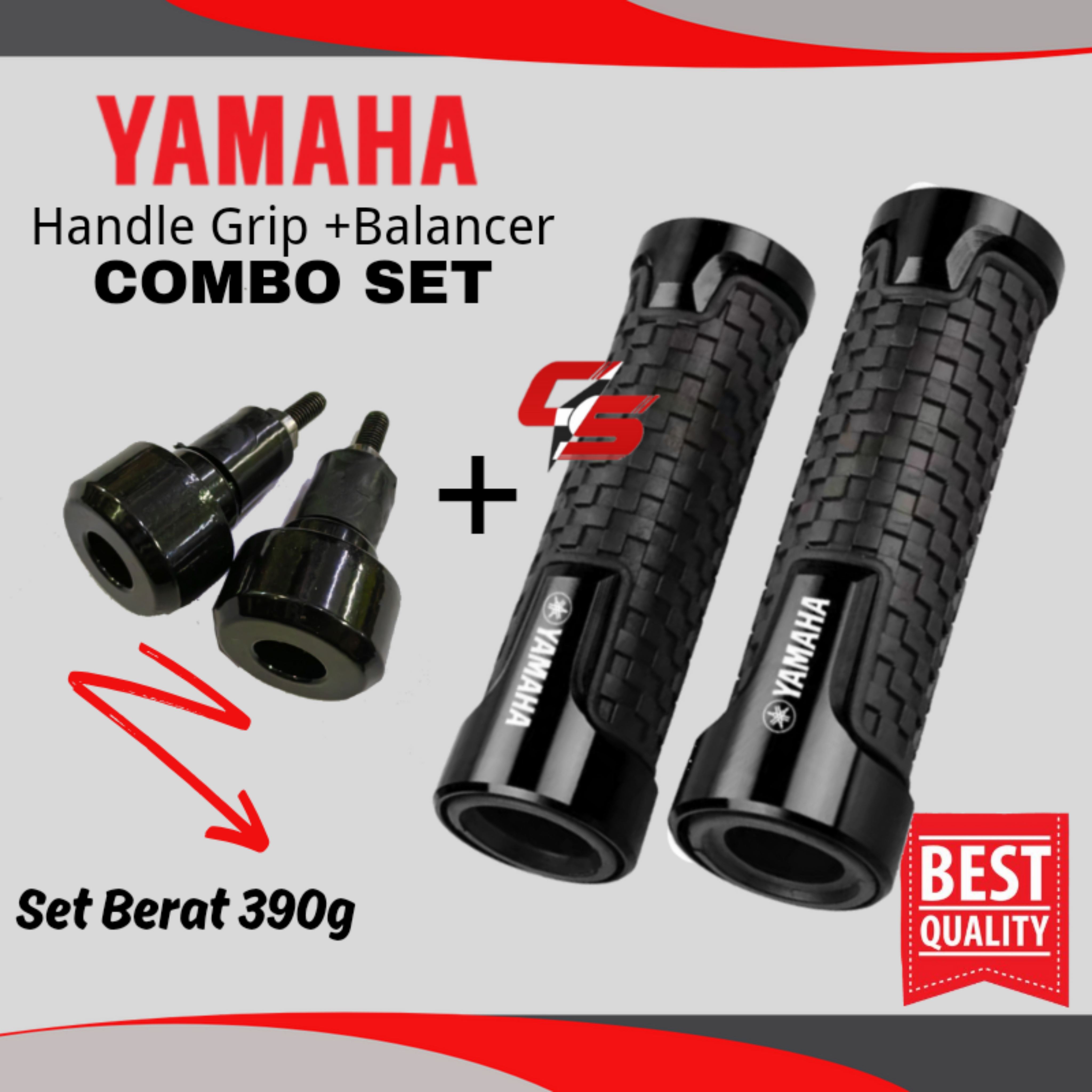 Yamaha Handle Grip Universal + Handle Balancer Heavy Duty Y16 Y15 LC135 ...